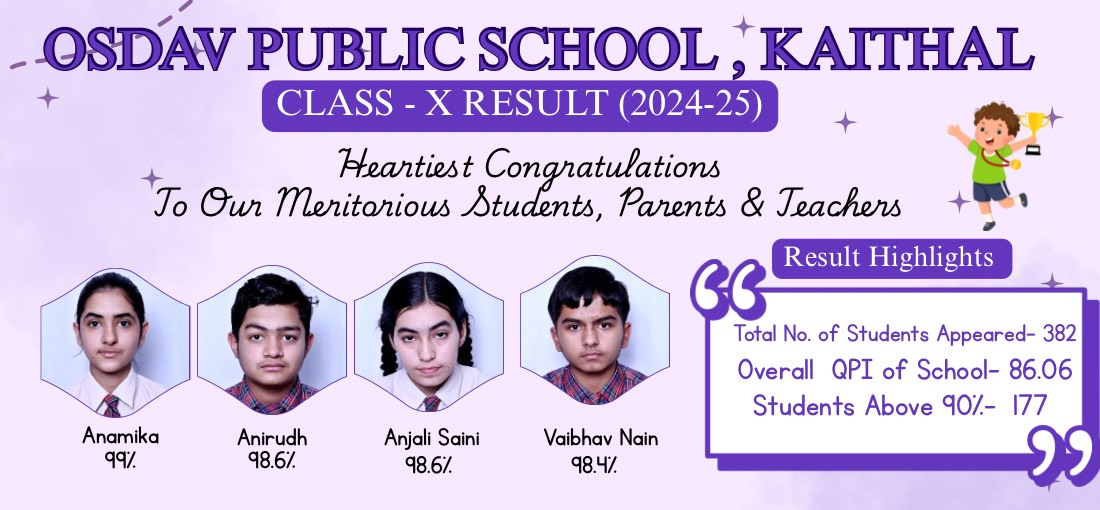 OS DAV PUBLIC SCHOOL, KAITHAL