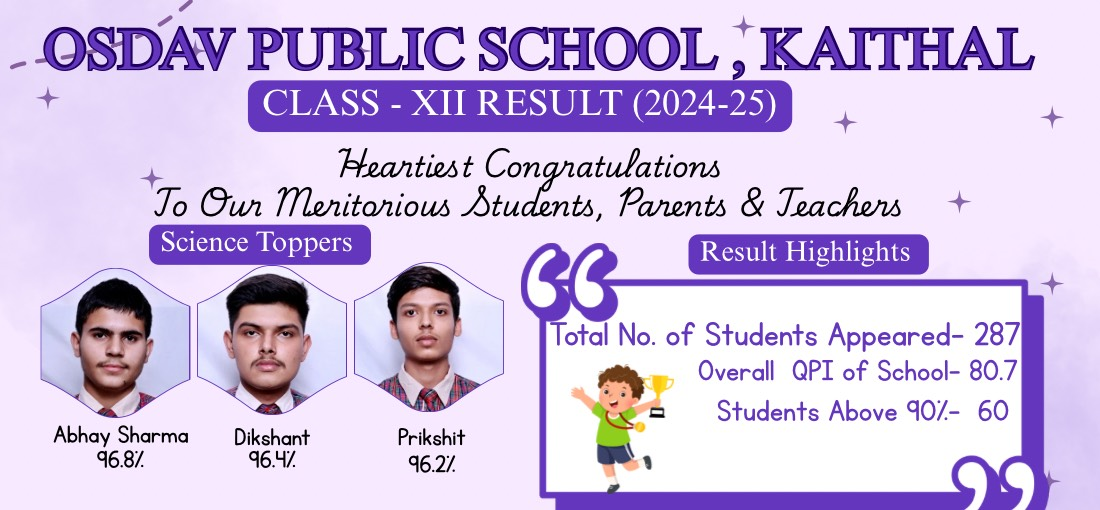 OS DAV PUBLIC SCHOOL, KAITHAL